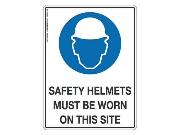 Mandatory Signs | Safety Helmets Must Be Worn | Allfasteners