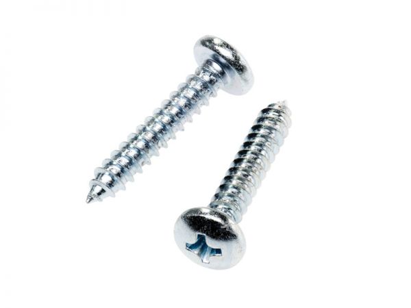 Pan Head Self Tapping Screws Zinc Plated